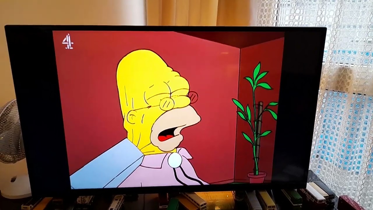 The Simpsons- Bart uses a Vacuum Cleaner on Grandpa Simpsons Face - YouTube
