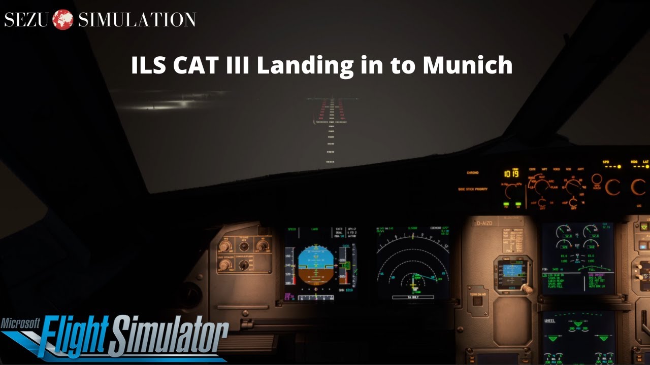 Fenix A320 Landing EDDM ILS Cat III Munich - YouTube