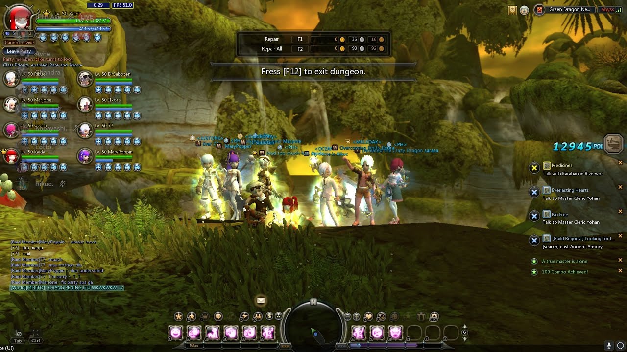 Team Clown (Kaida) Green Dragon Nest Normal - DN Return (Shooting Star POV) - YouTube
