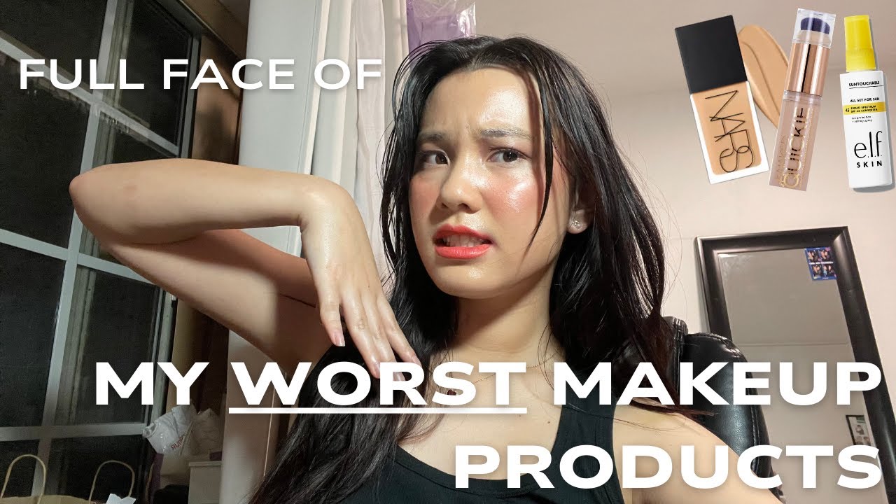 TRYING A FULL FACE OF THE WORST MAKEUP PRODUCTS I OWN | DISASTER MAKEUP ...