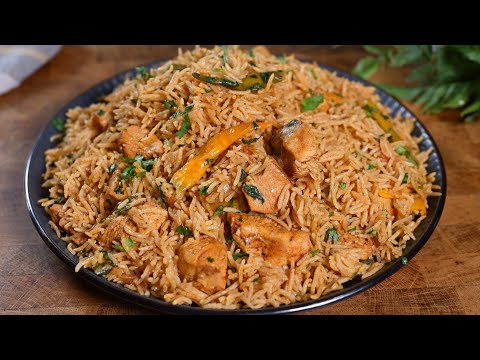 Chicken Kabsa mit Hähnchenbrust und Reis!  (Das beste einfache Rezept!)