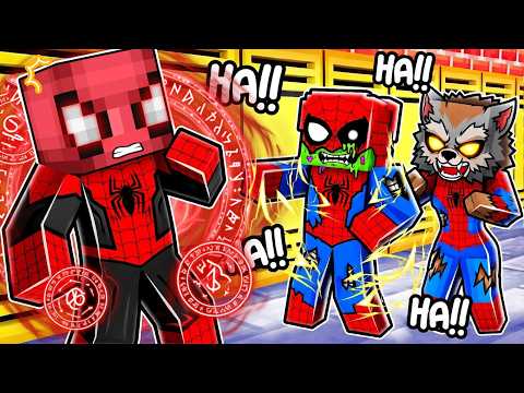 DEMİR ÖRÜMCEK OKULUNDA KIZIL ÖRÜMCEK GÜCÜK♦️🕷️#3(YENİ)😨🕷 - Minecraft