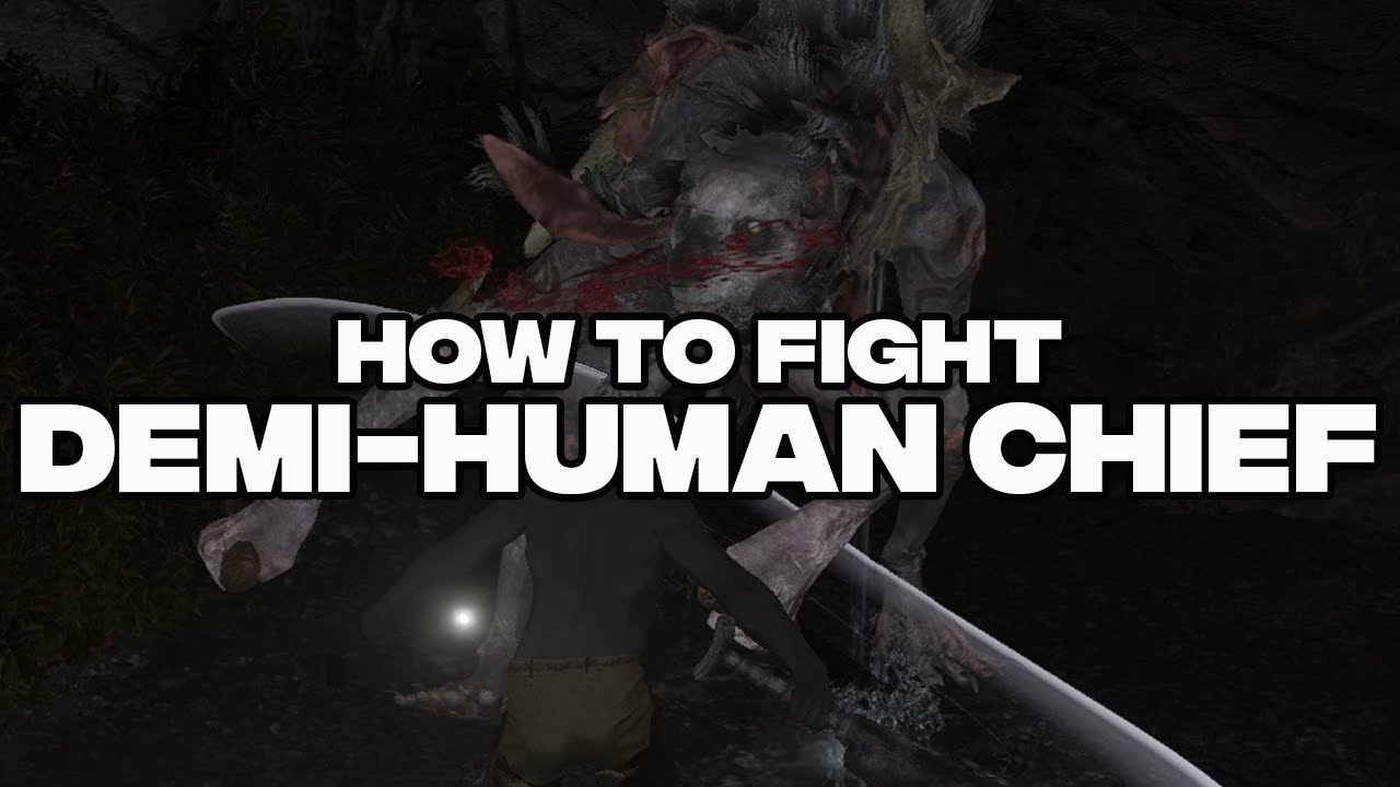 Elden Ring How To Fight Demi-Human Chief - YouTube