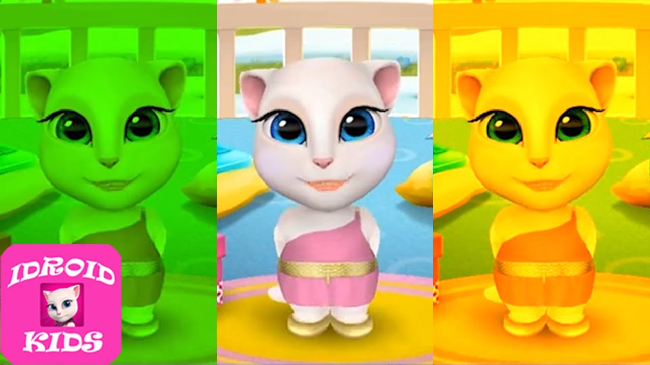 Learn Colors with My Talking Angela #5 - Best Games for Kids - YouTube
