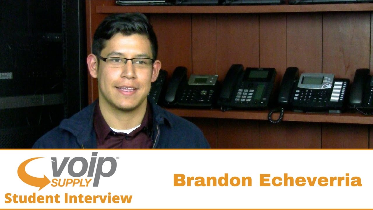 Student Interview: Brandon Echeverria | VoIP Supply - YouTube