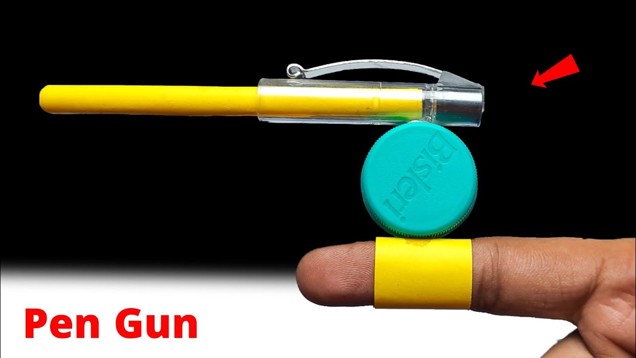 how to make pen gun that shoots bullets , best and easy shooter toy ...