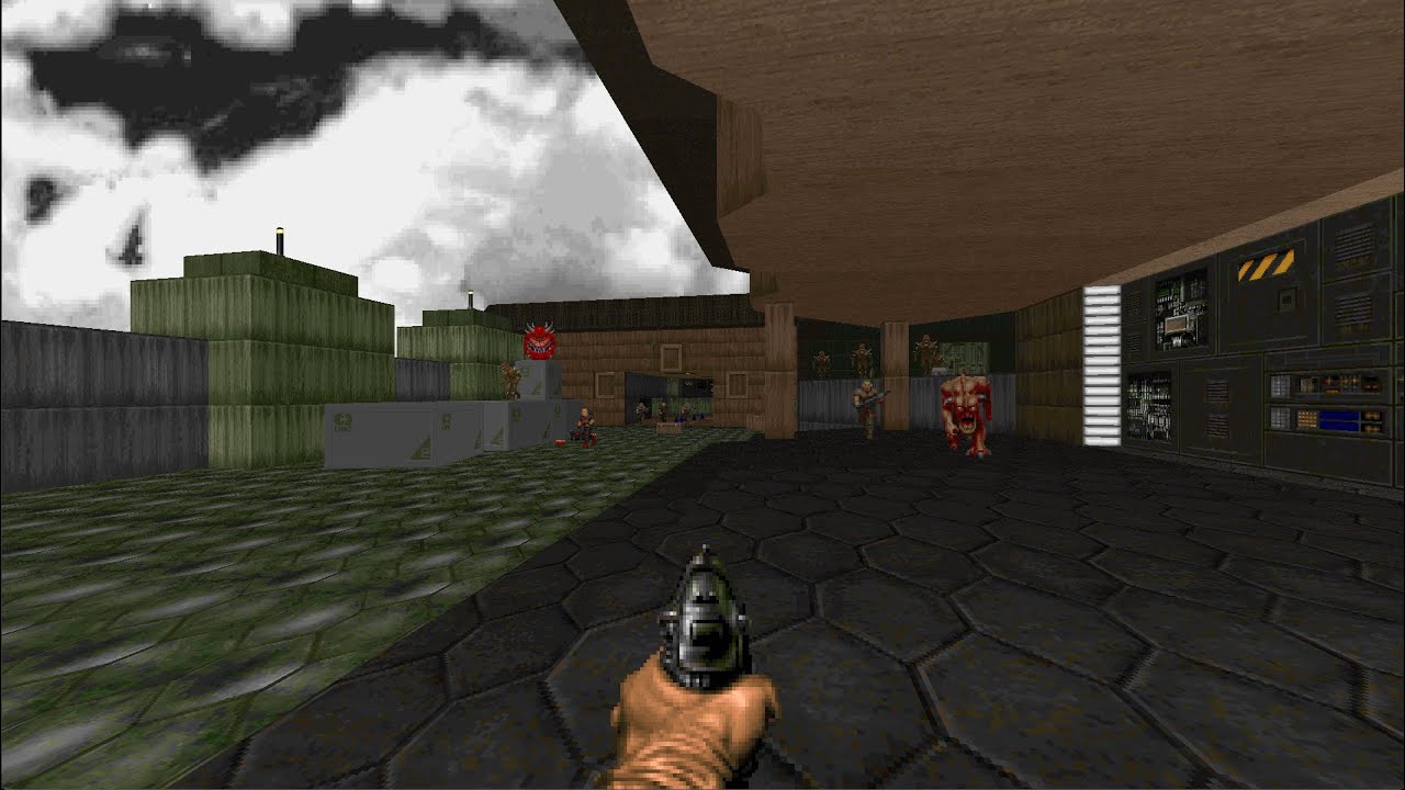 Doom 2: Good Morning Phobos - Map 2: The Barracks (UV Max) - YouTube