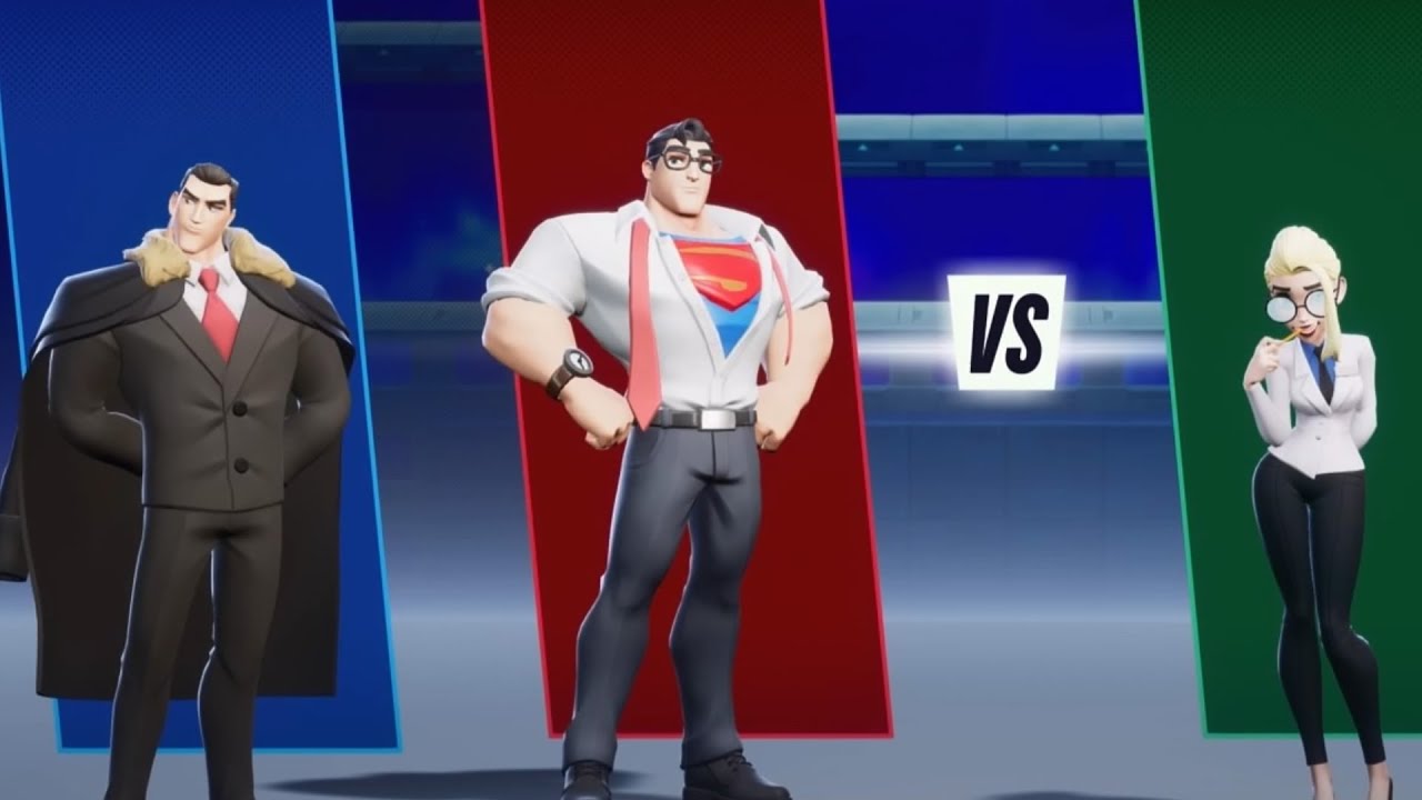 MultiVersus Bruce Wayne vs. Clark Kent vs. Dr. Quinzel - YouTube