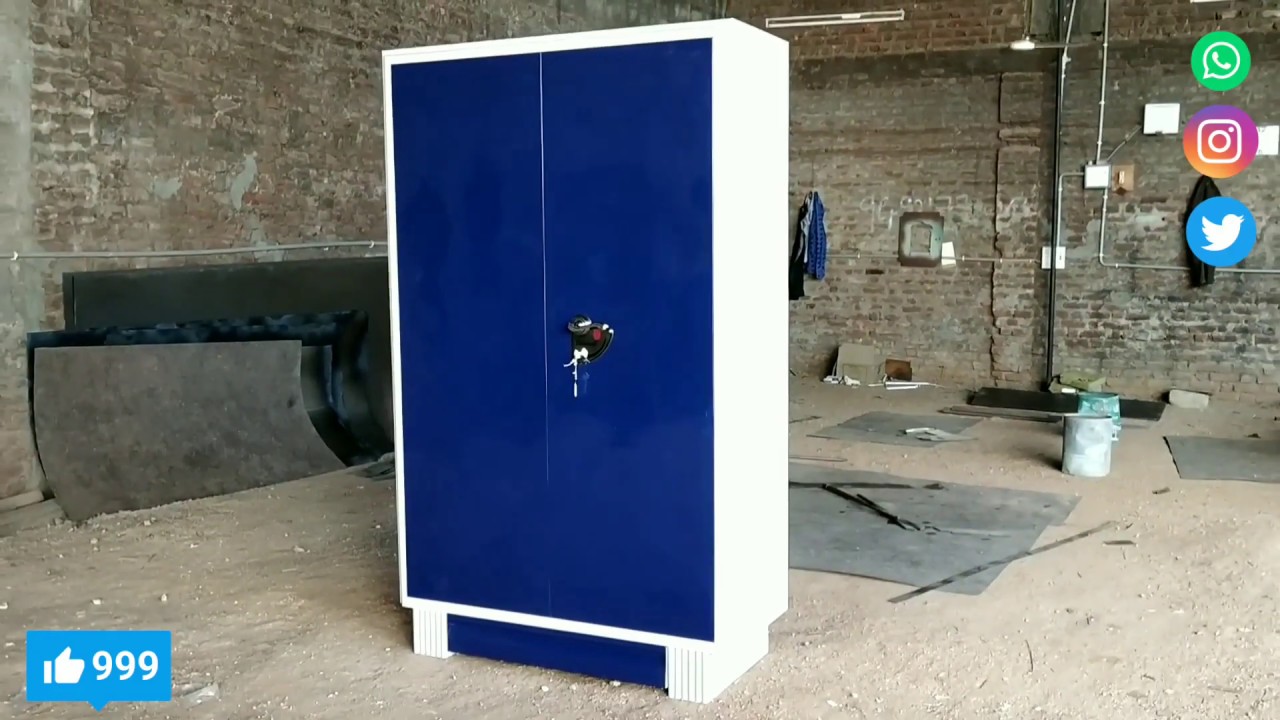 new design blue color👌 2 door almari - YouTube