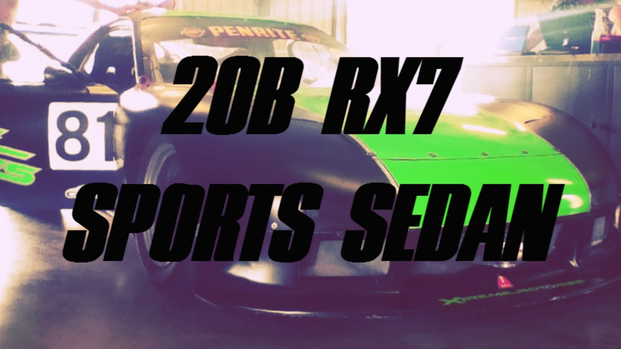 20B RX7 TURBO SPORTS SEDAN TESTING @ WINTON 2015 - YouTube