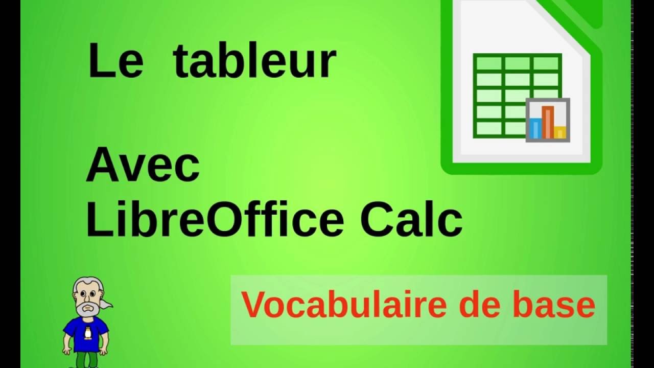 Le tableur: vocabulaire de base - YouTube
