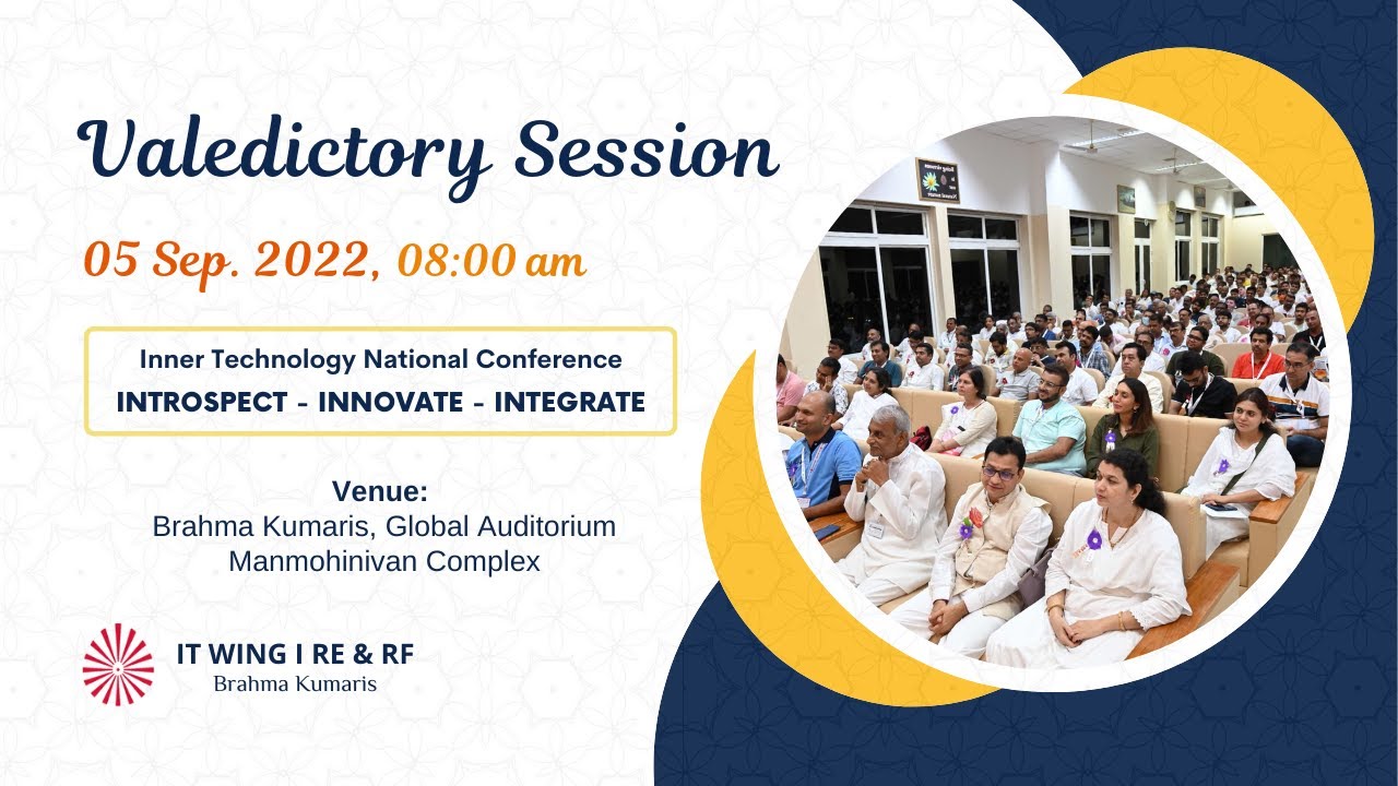 Valedictory Session || 05 Sep. 2022, 09:00 am - YouTube