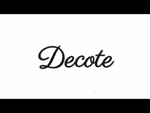 Como escrever Decote em inglês - YouTube