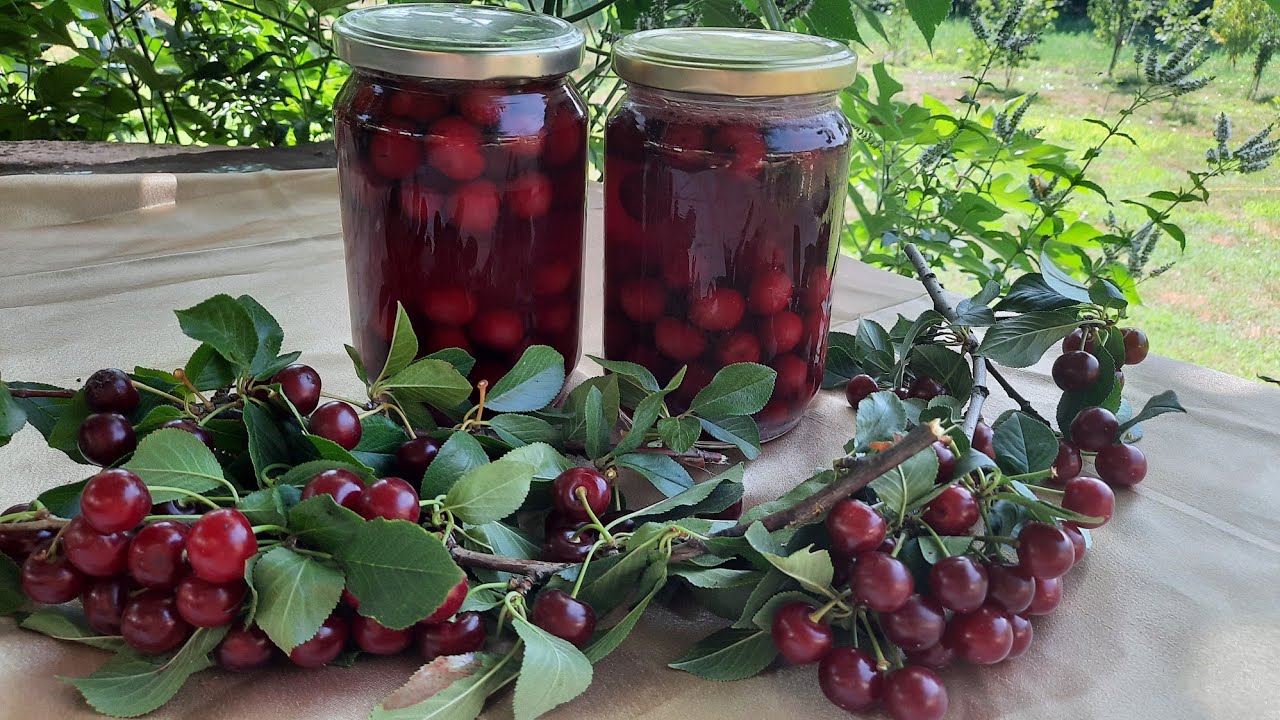 Kompot i natyralë prej vishnje !! Doğal vişne kompostosu yapımı çok ...
