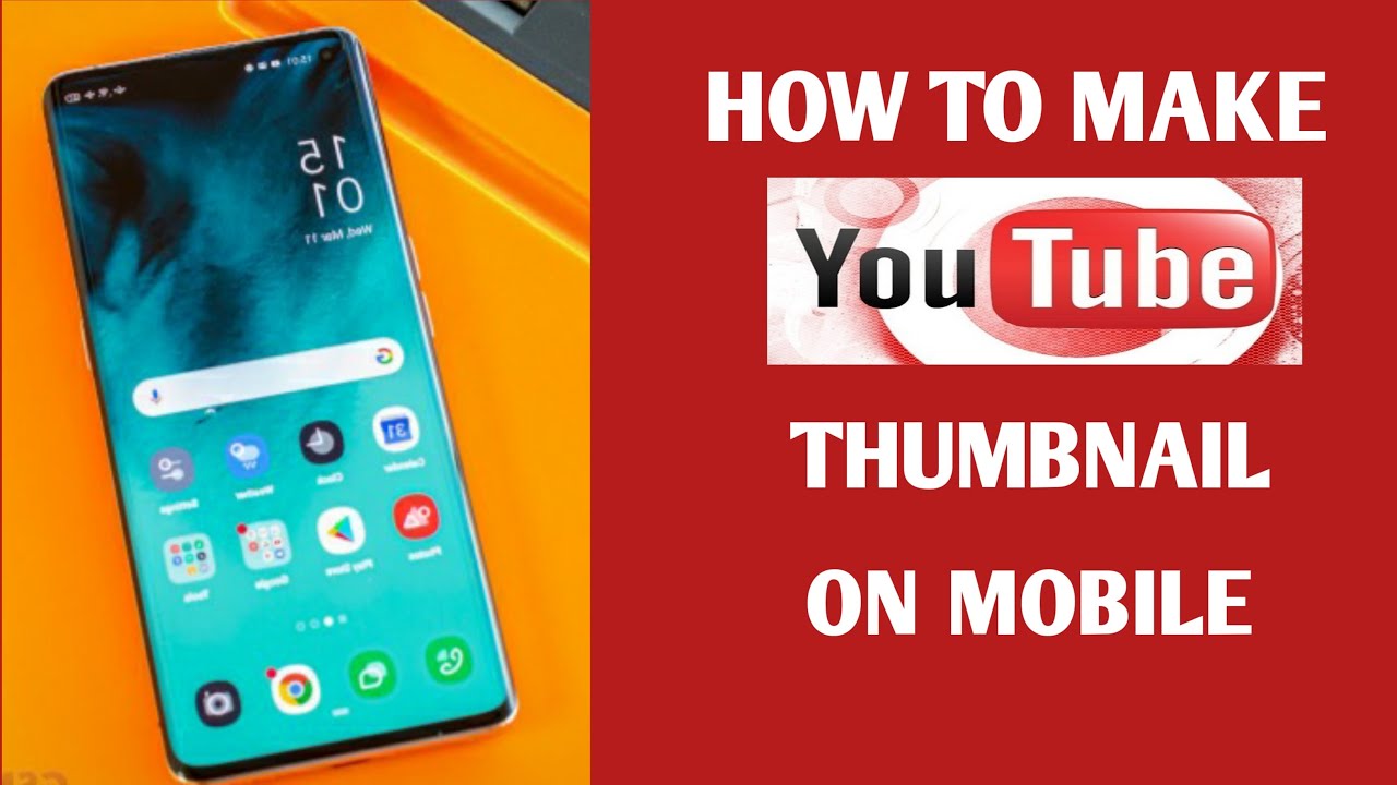 How To Make YouTube Thumbnail on Mobile Phone | YouTube thumbnail make ...