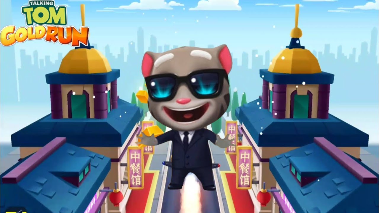 Talking Tom Gold Run - Agent Tom - Full Screen Mianrashid ( Android iOS ...