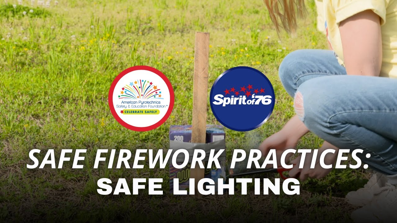 Safe Firework Practices: Safe Lighting - YouTube