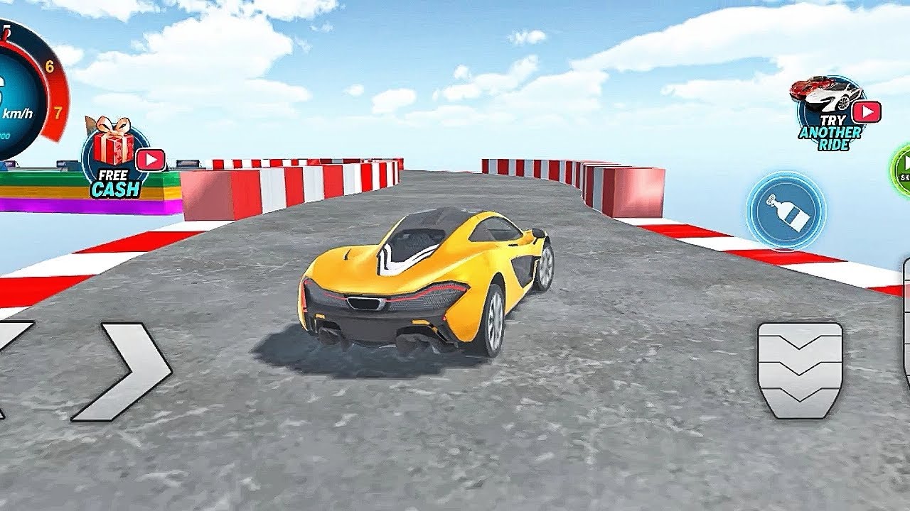 Car ramp racing game Unlimited ramp racing games speed test mission ...