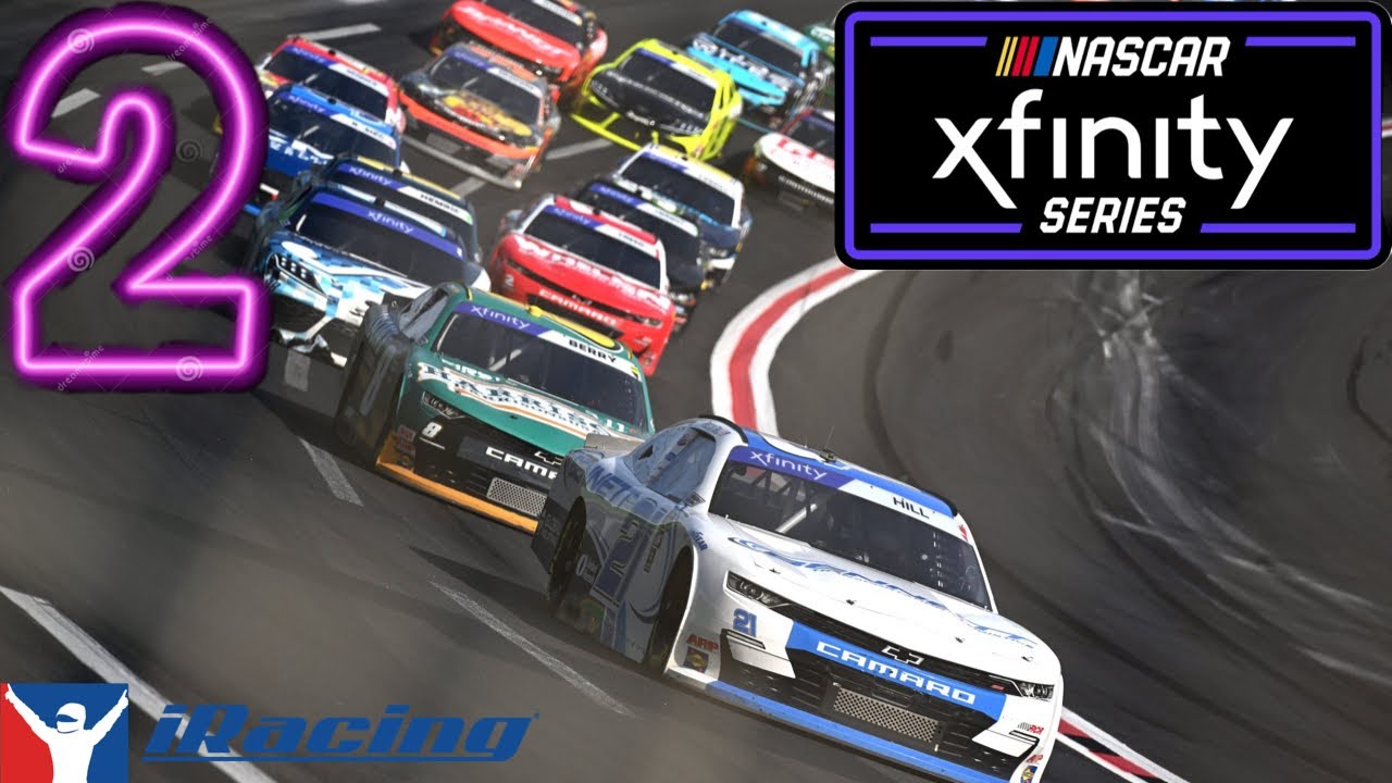 Madness At Atlanta:2024 Xfinity Series Sim - YouTube