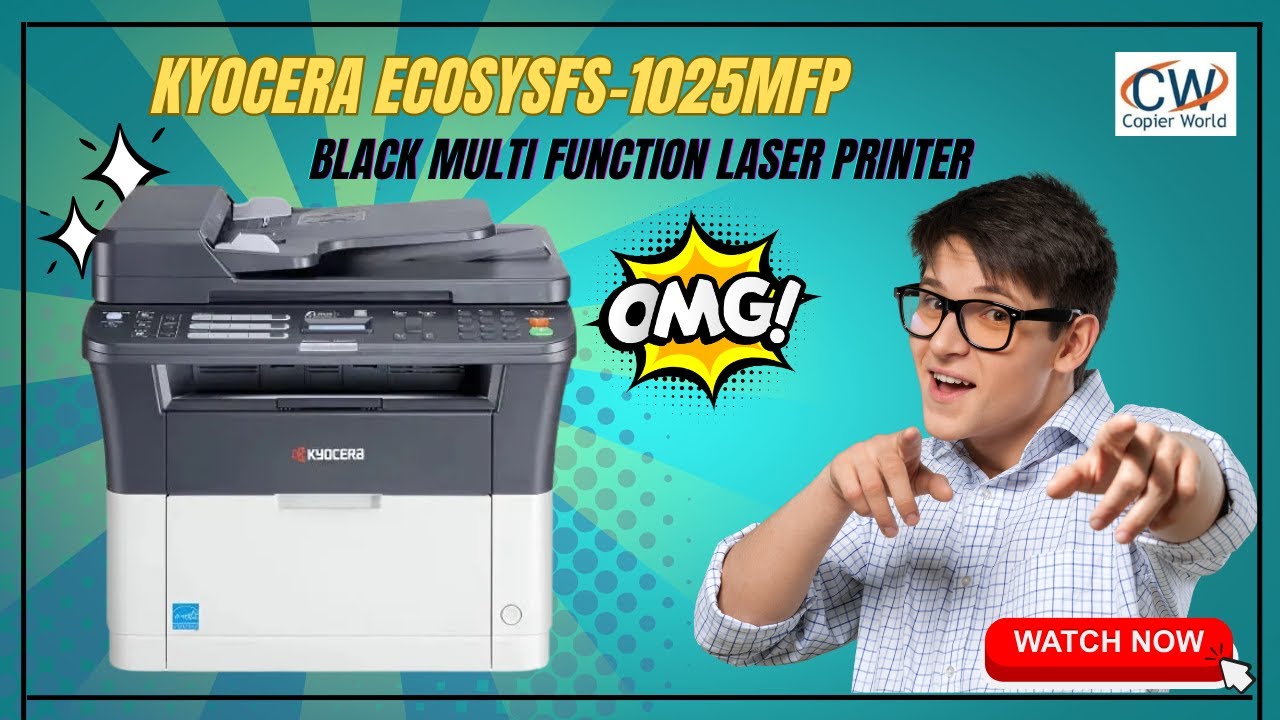 Kyocera Ecosys FS-1025MFP: The Ultimate Black Multi-Function Laser ...