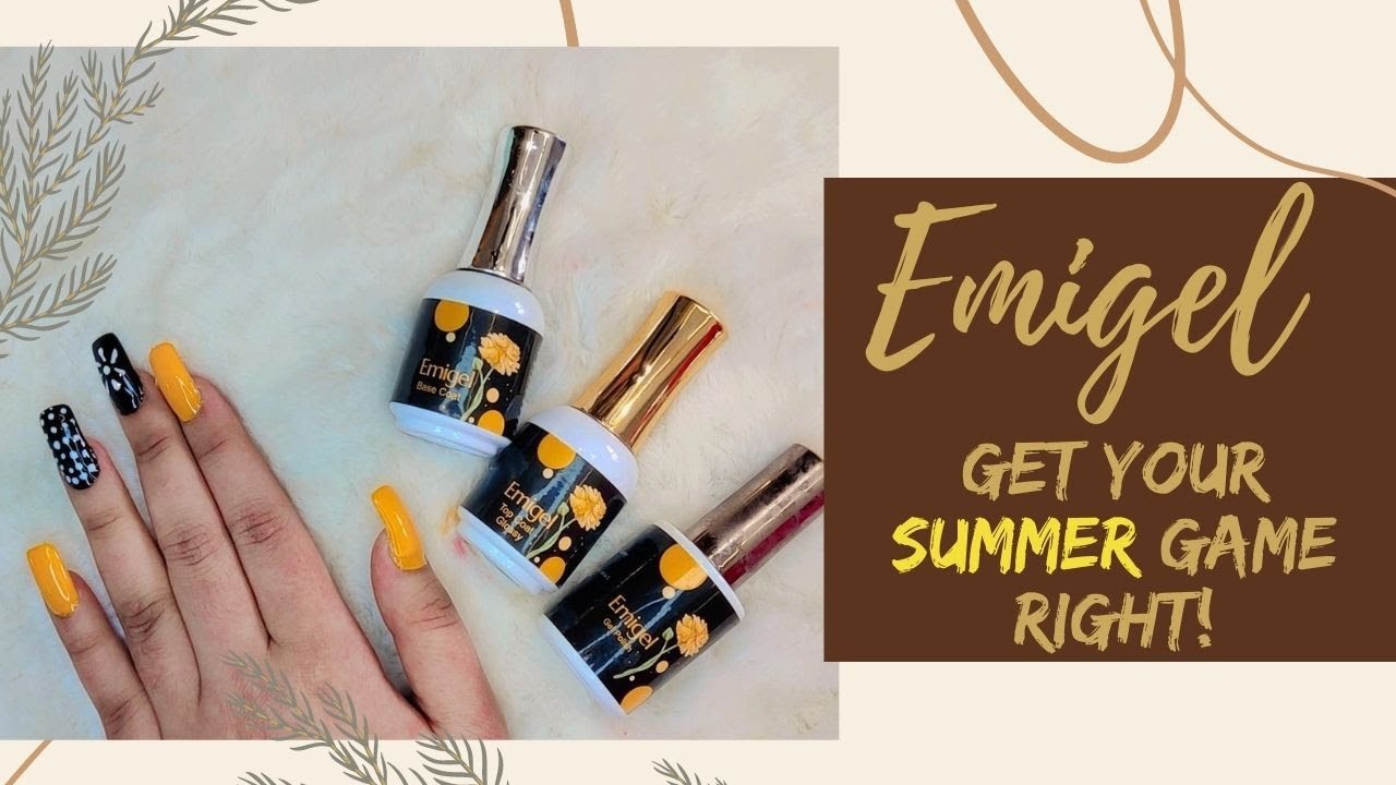 Summer Nails Tutorial By EMIGEL💅🏻💖 - YouTube