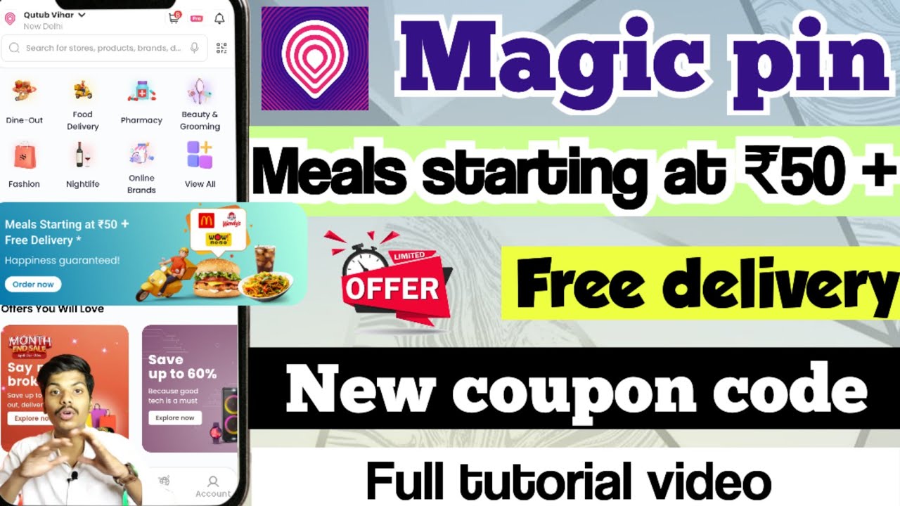 Magic pin meals starting at ₹50 offer |Magic pin today offer | magic ...