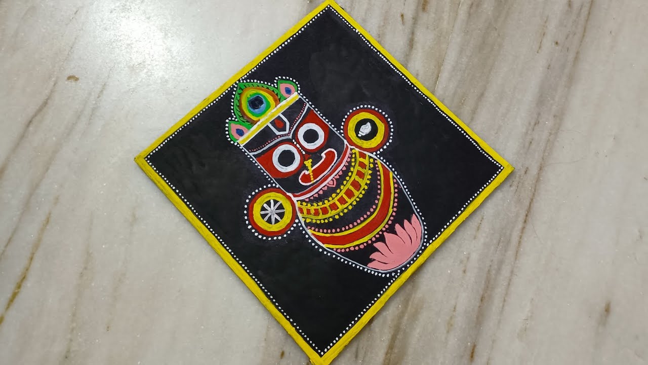 Lord Jagannath Painting | How to Draw Jagannath Step by Step ...