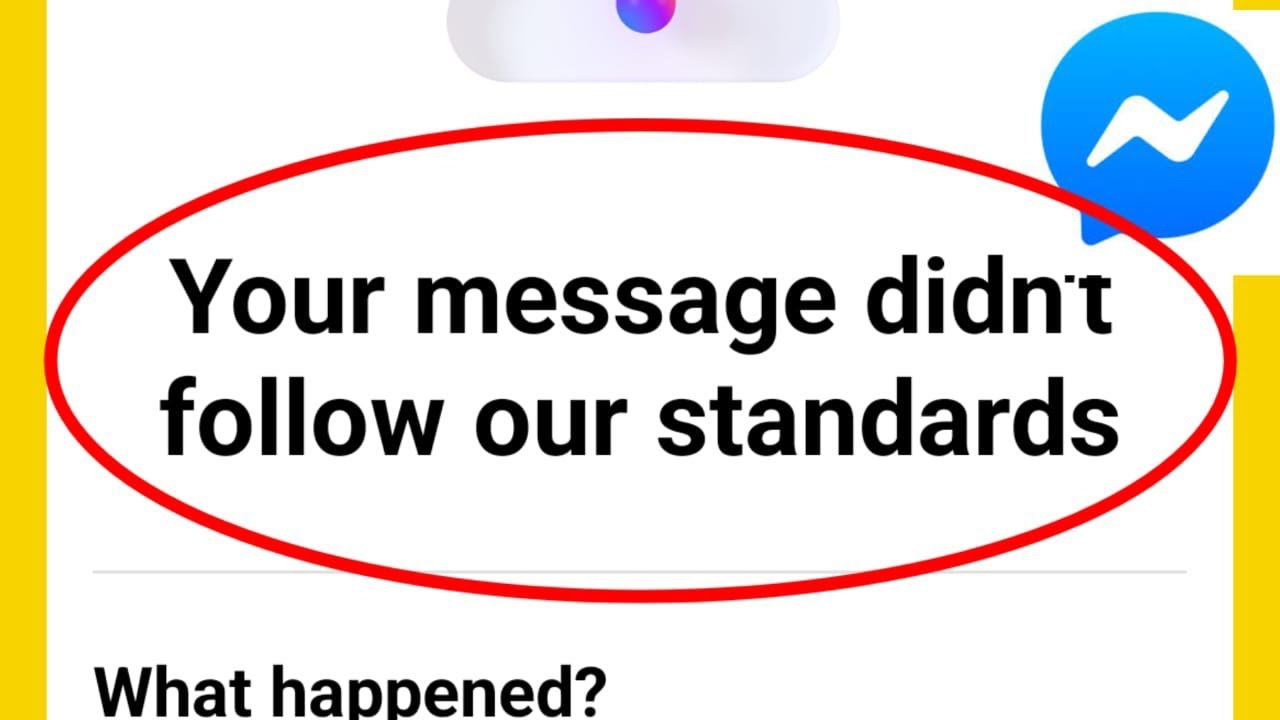 Fix Your message didn't follow our standards Messenger Problem - YouTube