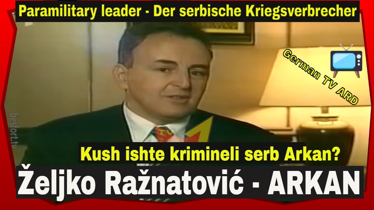 Kush ishte krimineli serb Arkan - Paramilitary leader Arkan - Der ...
