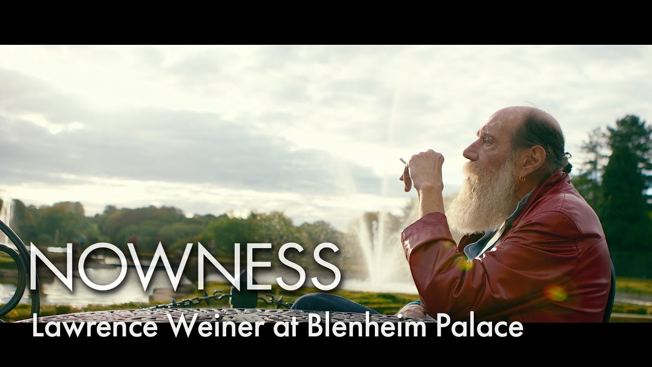 Lawrence Weiner at Blenheim Palace - YouTube