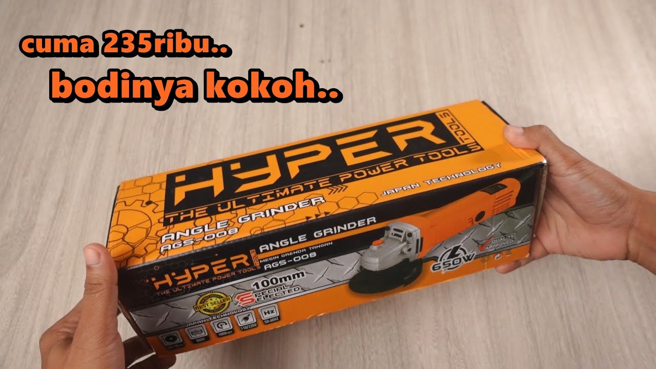 dari tampilannya sih mantapp.. gimana performanya?? kupas tuntas gerinda murah HYPER AGS-008 ...
