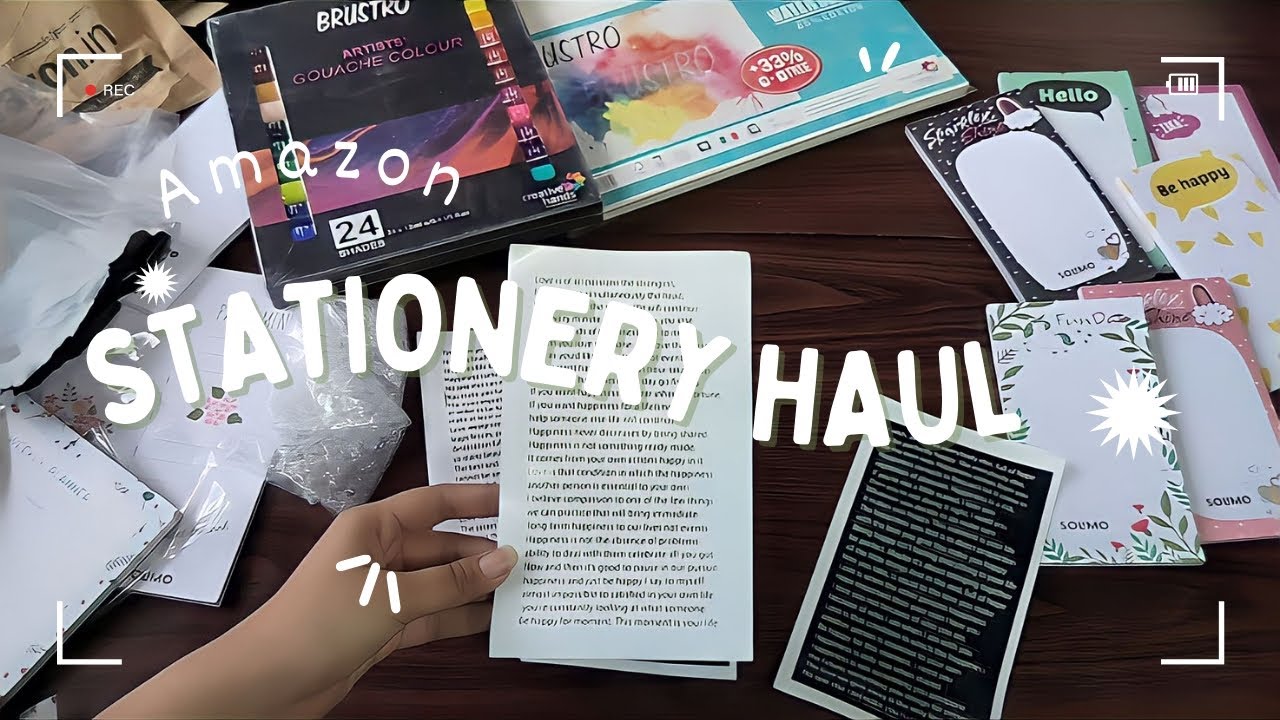AMAZON STATIONERY HAUL 2023 | CUTE STATIONARY HAUL | UNBOXING ...