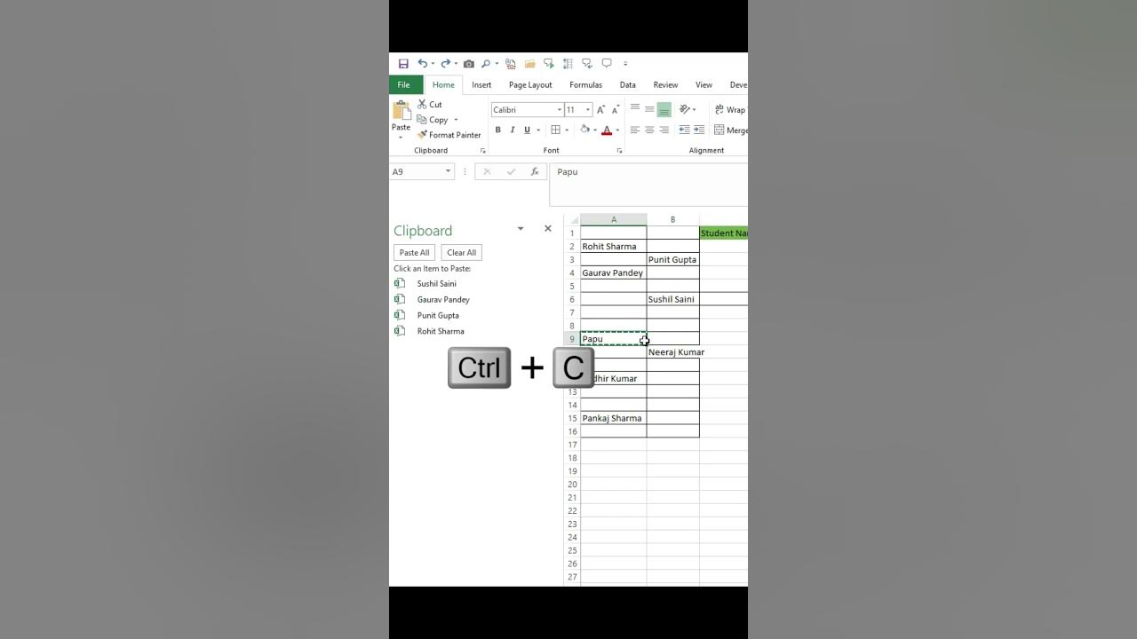 Excel Time Saving Trick: Excel Clipboard!! - YouTube