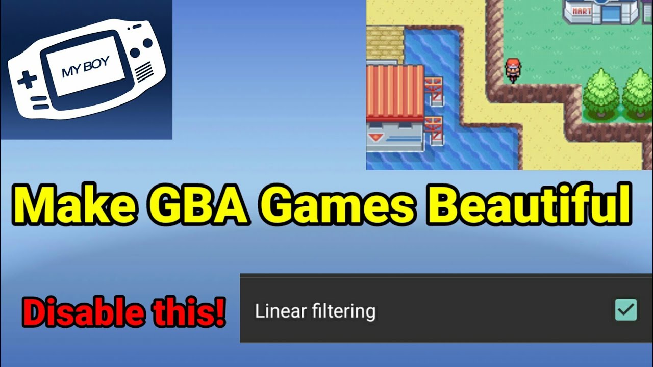 Make Pokemon/GBA Games look Beautiful on MyBoy! - YouTube
