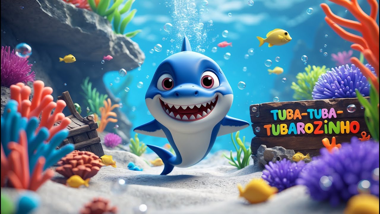 DANÇA DO BEBÊ TUBARÃO 🎶 NOVA MÚSICA INFANTIL 🎶 NEW BABY SHARK SONG🎶 ...