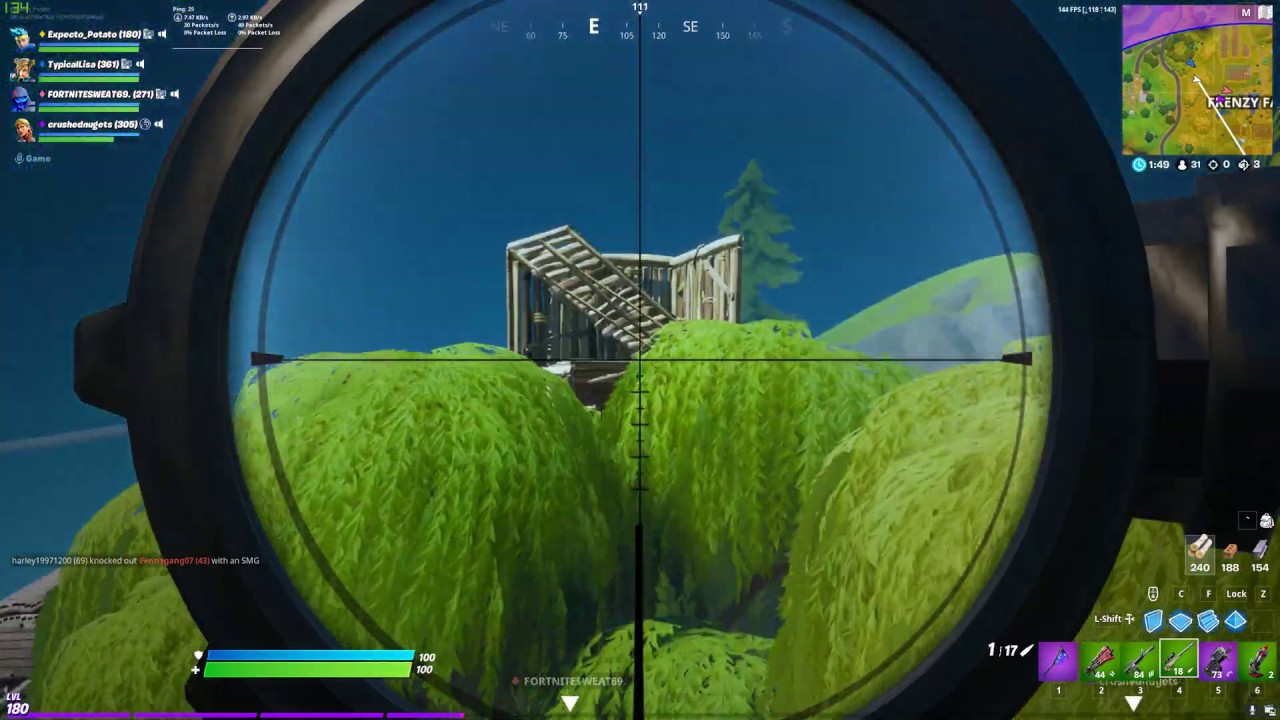 Fortnite One Shot Highlight Clip 30-01-2020 Squds - YouTube