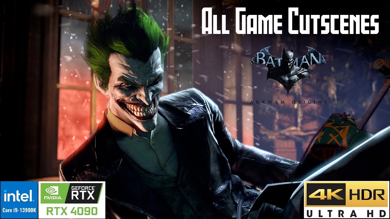 Batman: Arkham Origins - The movie - All in game cutscenes - 4K 60 FPS ...