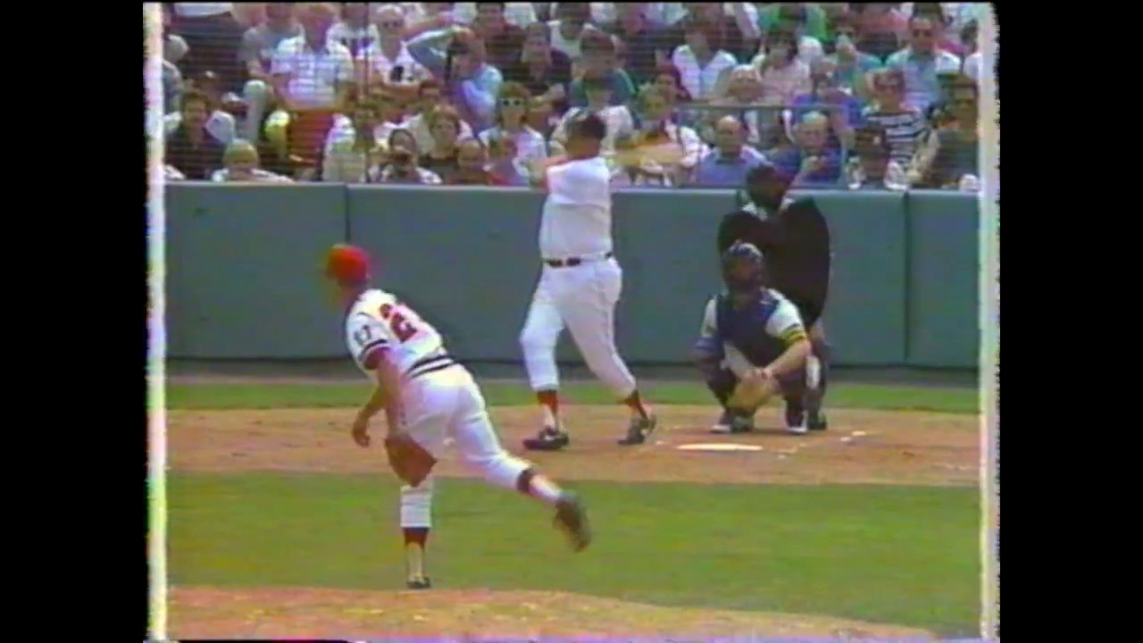 Ted Williams 3 Plate Appearances in 1986 Old Timers Game - YouTube