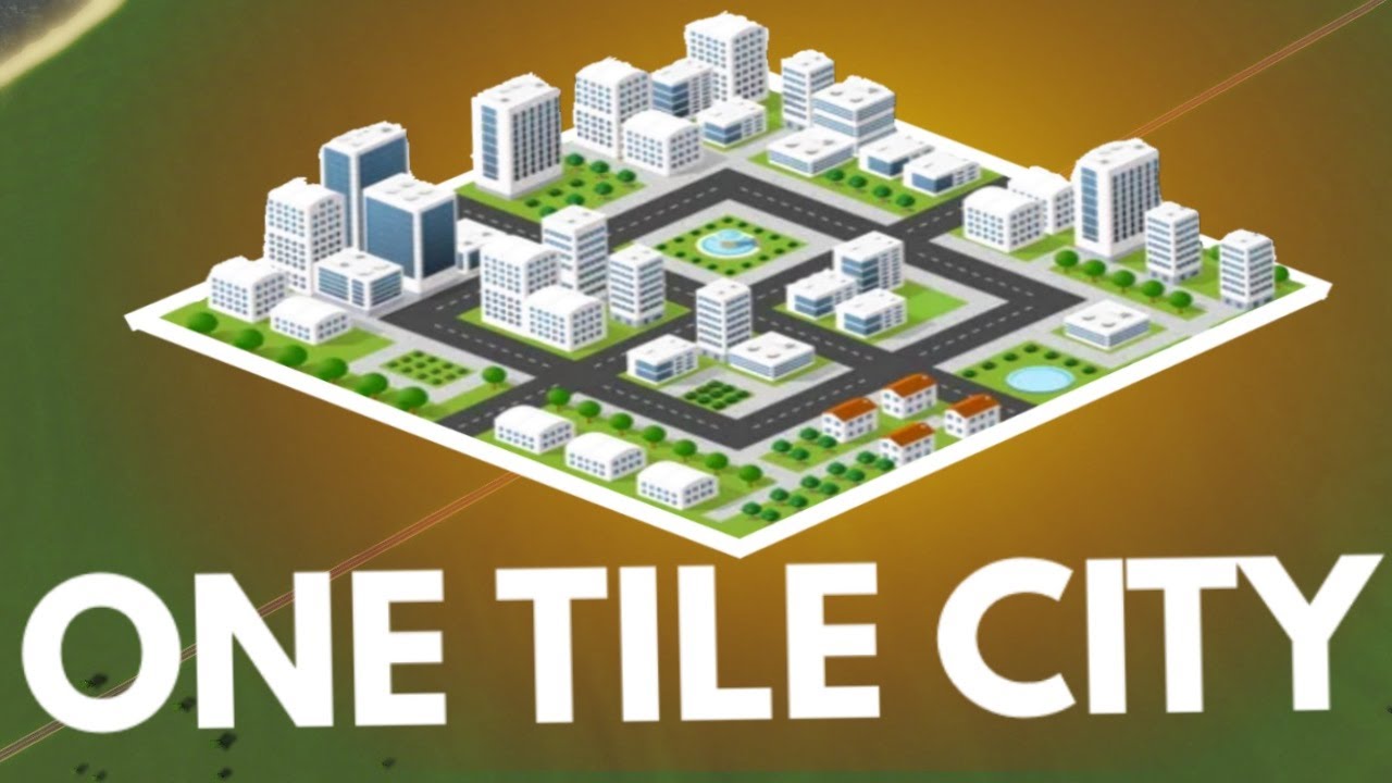 Beating Cities Skylines With A ONE TILE City - YouTube