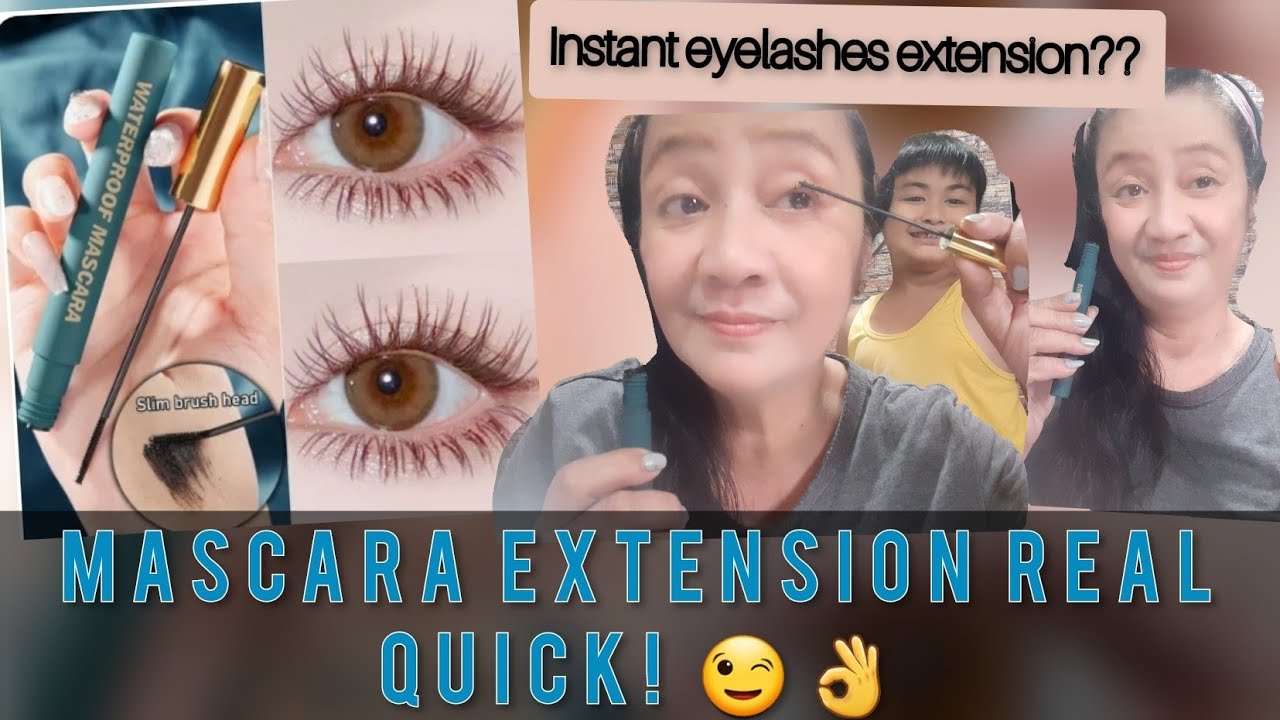 WATERPROOF MASCARA INSTANT HABA NG PILIK MATA - YouTube