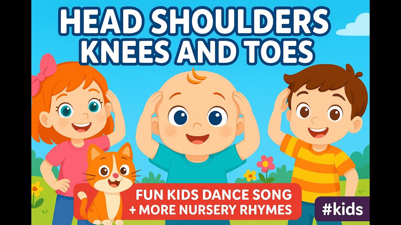 Head Shoulders Knees and Toes 👶 | Fun Kids Dance Song + Nursery Rhymes ...