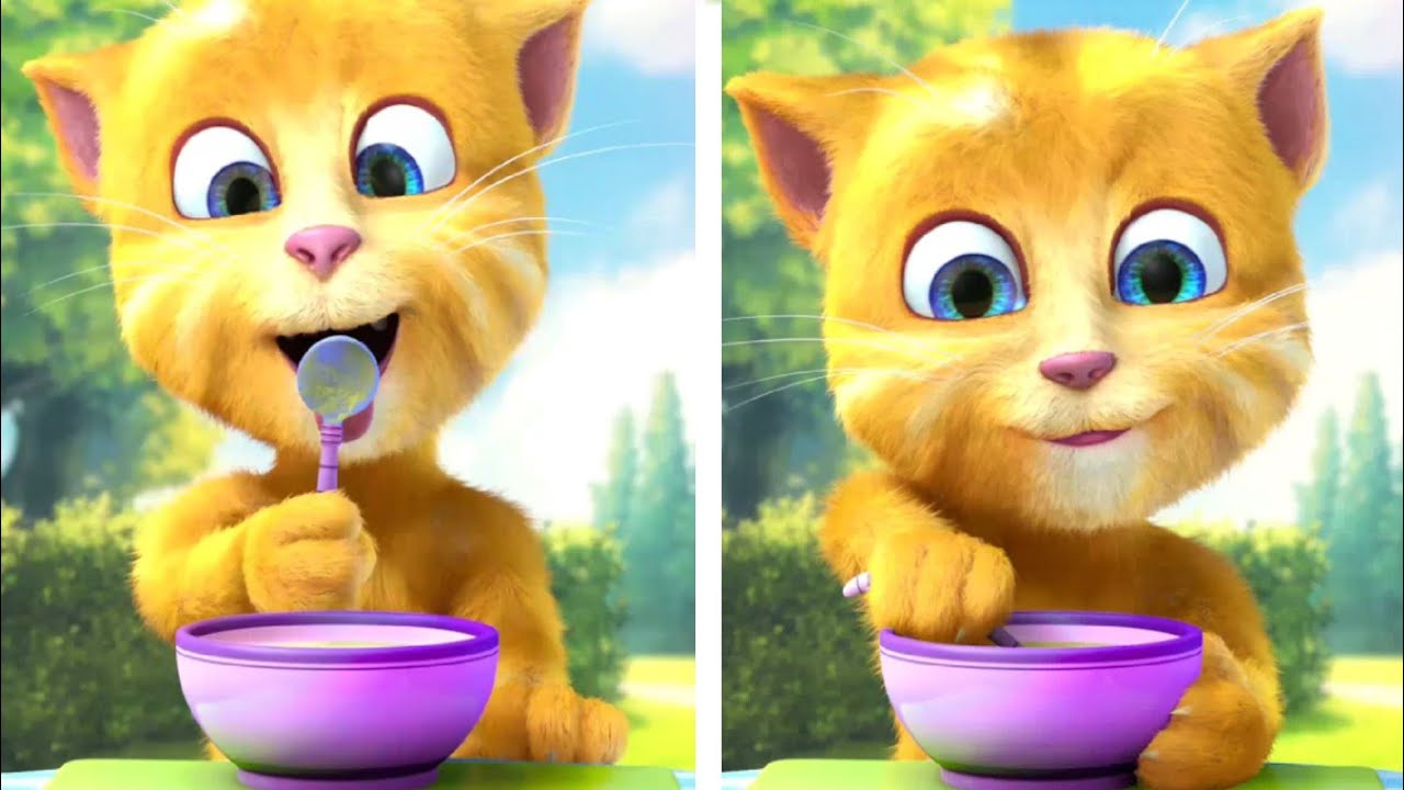 Talking Ginger Eating - YouTube