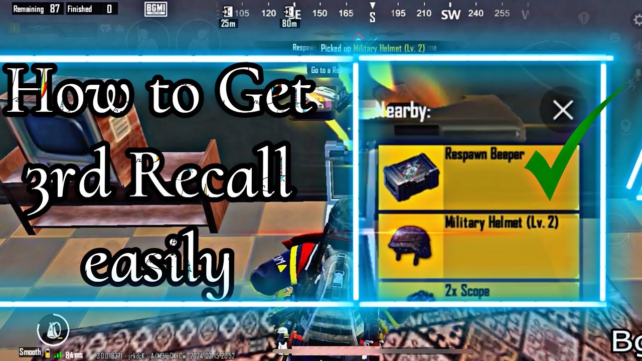 Unlimited Recall Pubg Mobile New Update 3.0 || How to get 3rd Extra ...