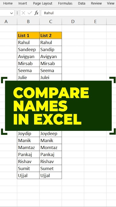 Stop manually comparing your data in excel 🆚 I show you an easy trick #excelshorts #exceltricks ...