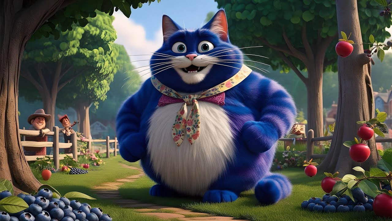 The Cat Blueberry Monster Cat | Cartoon For Kids | Animated Story Toons ...
