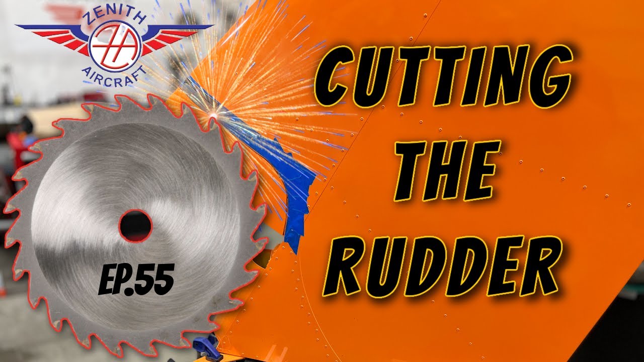 Ep. 55 | CUTTING THE RUDDER | Zenith Super Duty Aircraft Build - YouTube