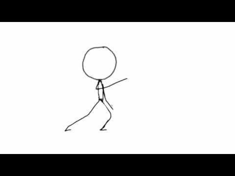Stick Figure Karate Move by Sarah Kellner