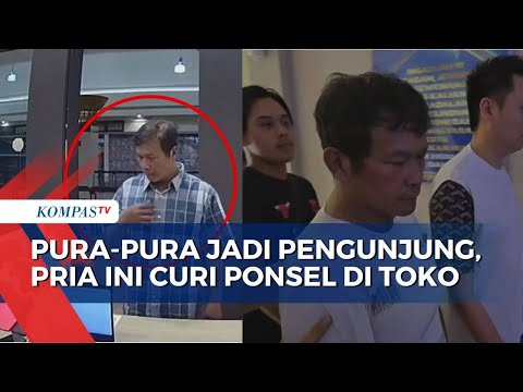 Terekam di Live Medsos, Pria Nekat Gasak Dua HP di Toko Kawasan Kelapa Gading