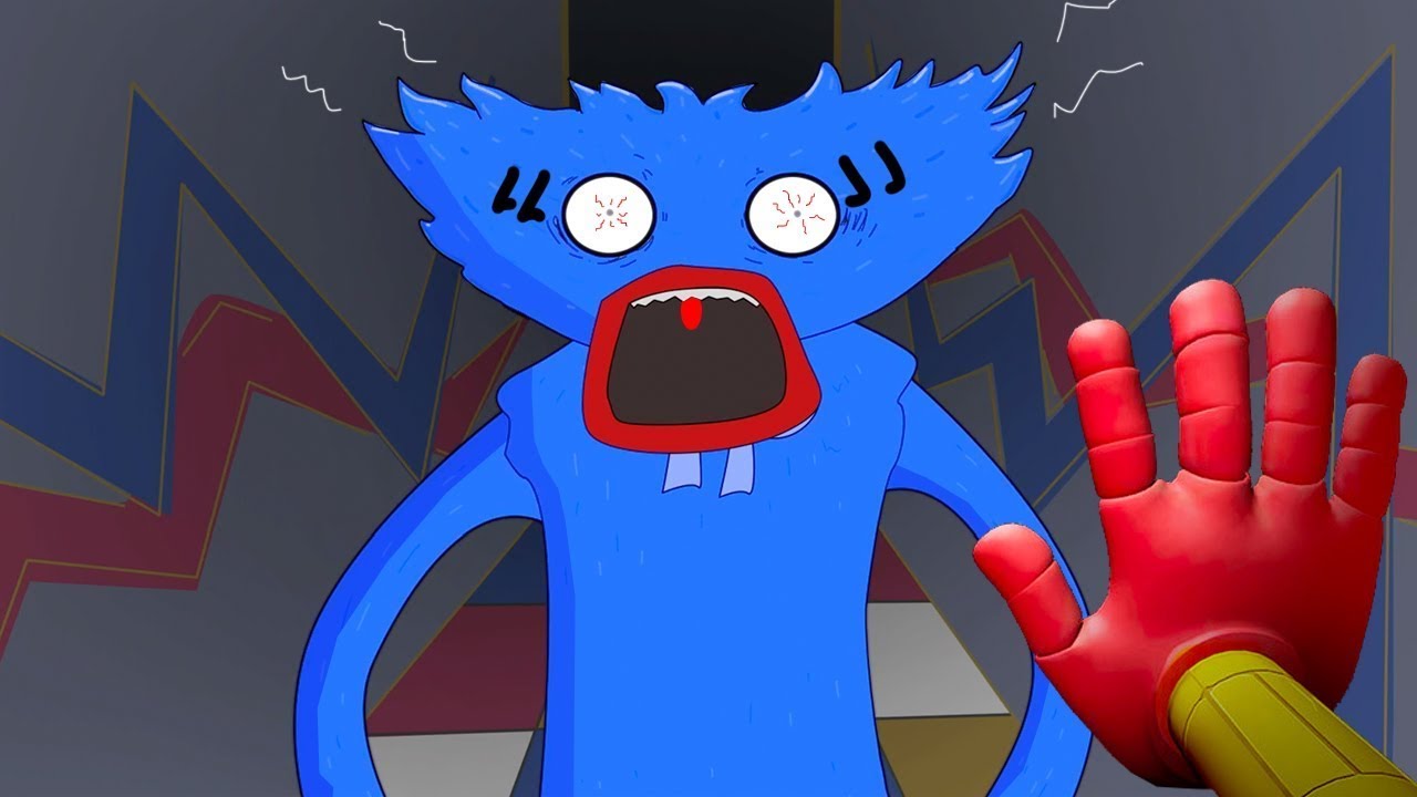 Player Scared Huggy Wuggy - (Poppy Playtime Chapter 2 Animation) - YouTube