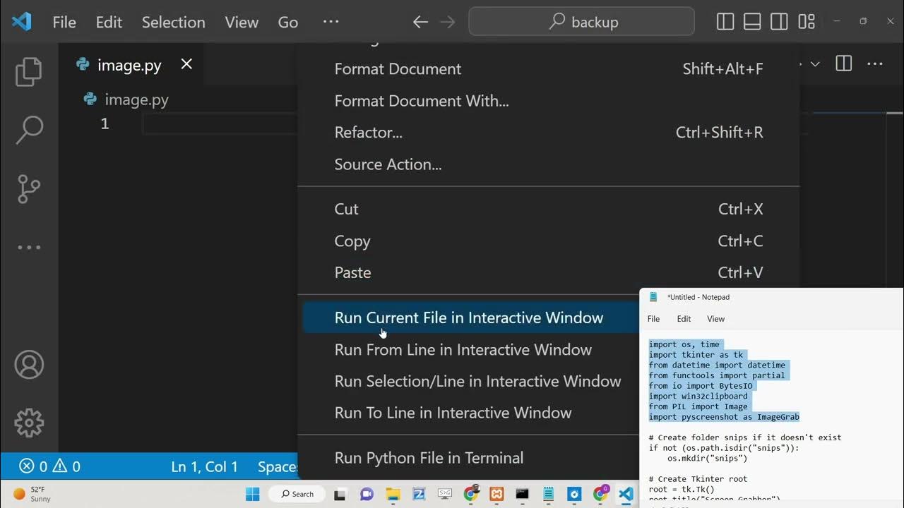 Python 3 Tkinter to Capture Screenshot and Save it as PNG Image Using pyscreenshot GUI Desktop ...